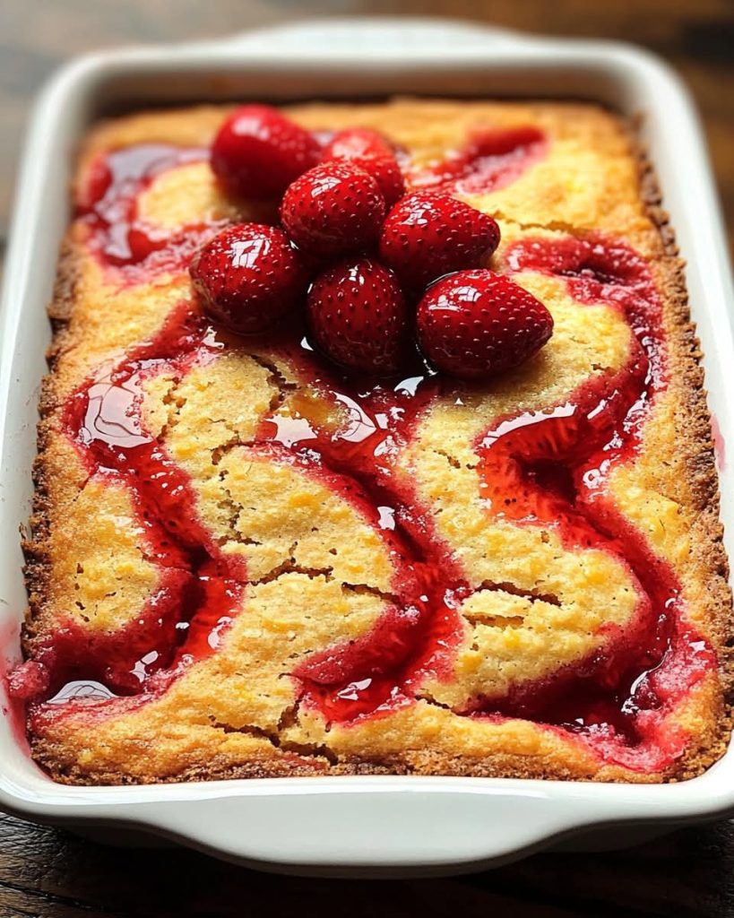 Sweet Strawberry Cornbread Delight – Cook For You
