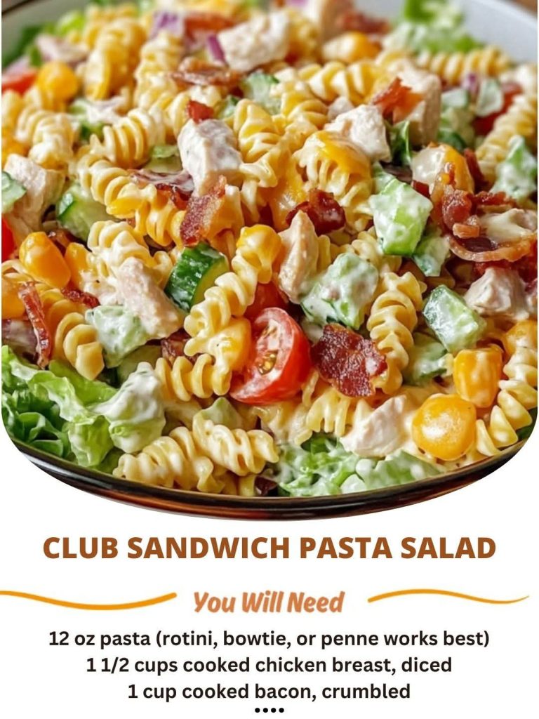 Club Sandwich Pasta Salad Recipe – Cook For You