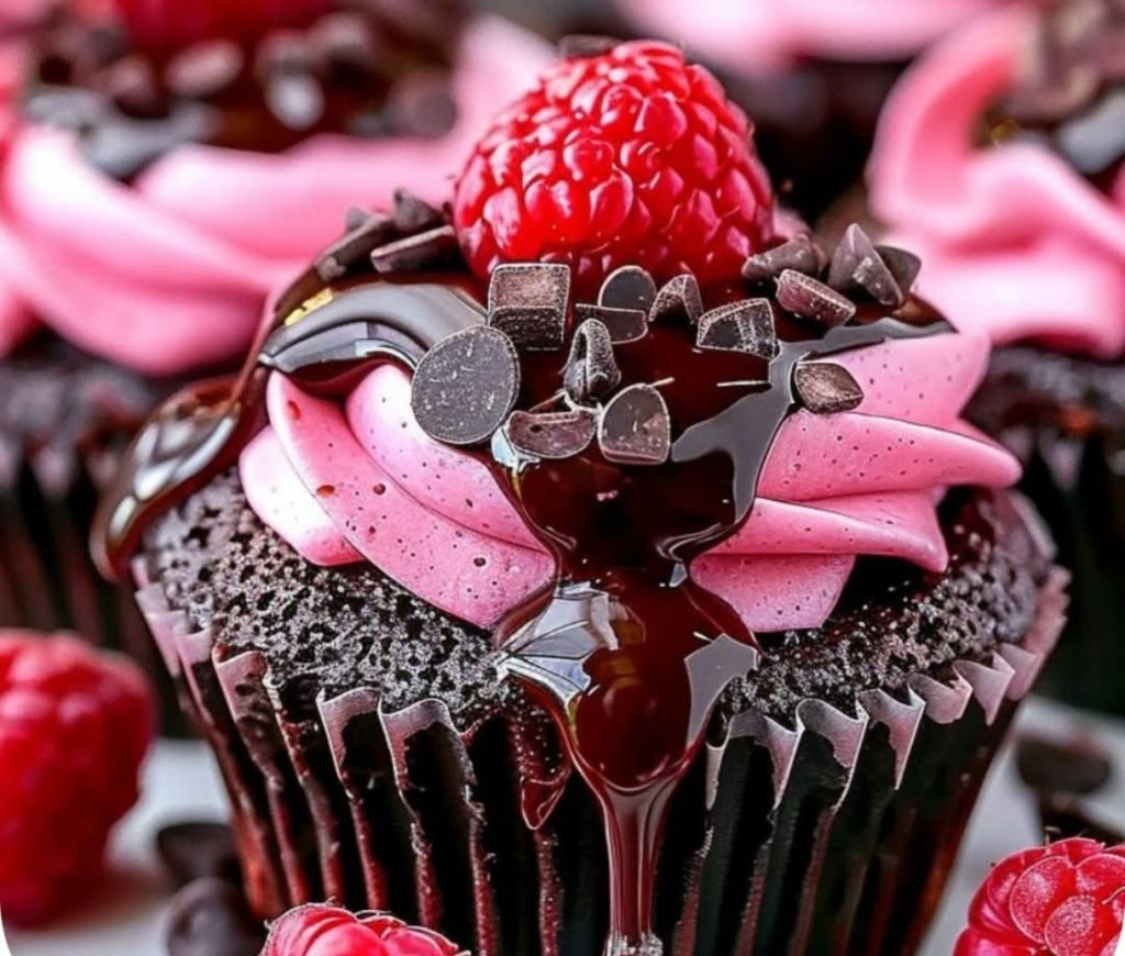 Raspberry Chocolate Lava Cupcakes – Cook For You