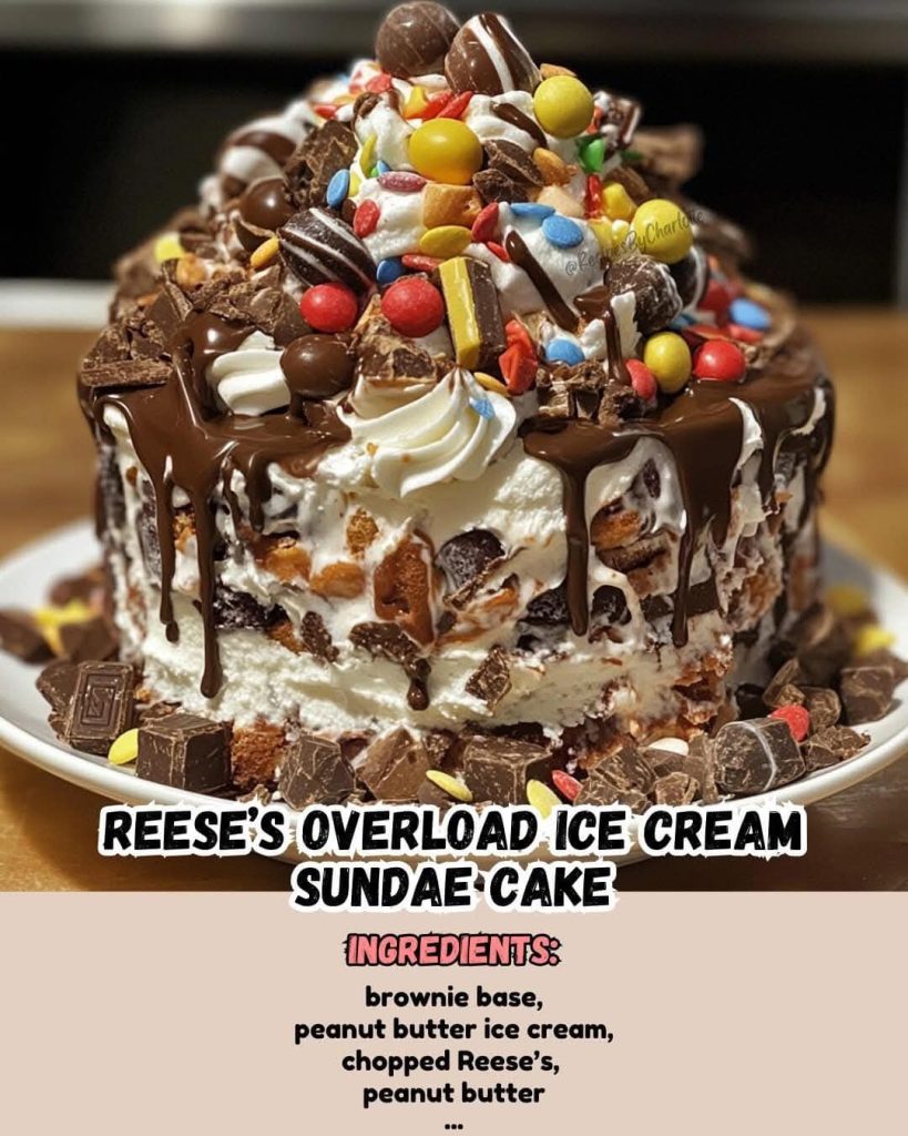 Reese’s Overload Ice Cream Sundae Cake – Cook For You