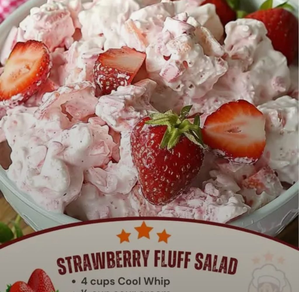 Strawberry Marshmallow Fluff Salad – Cook For You
