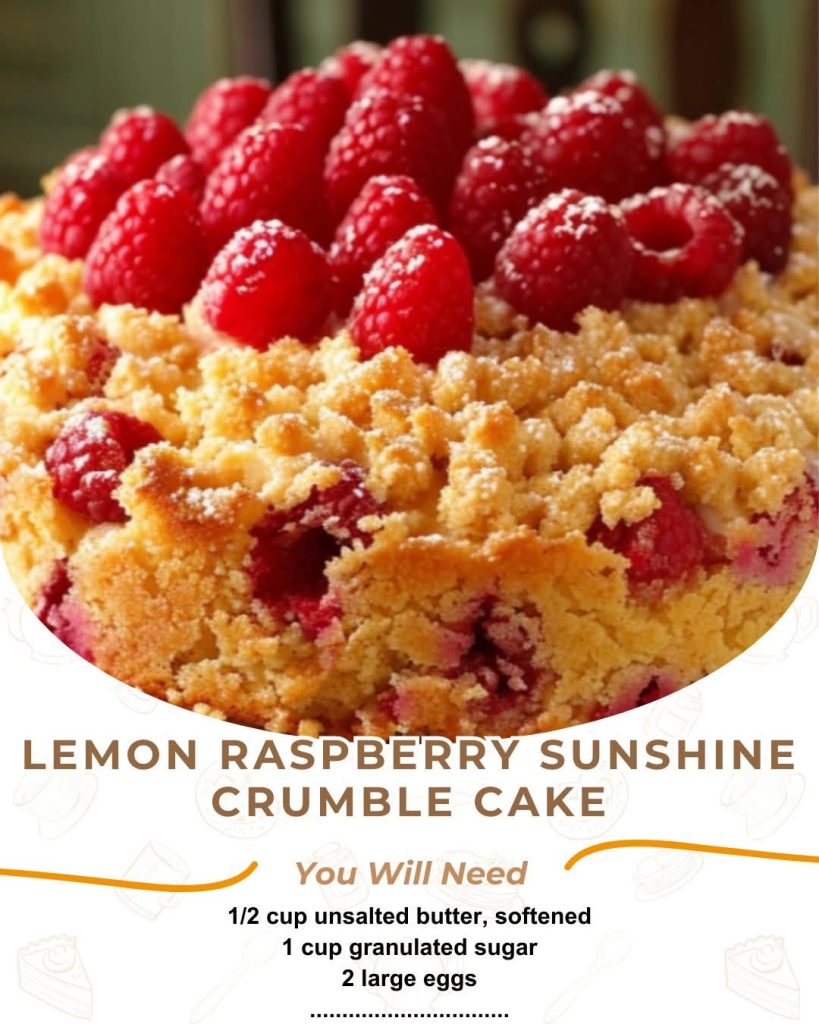 Lemon Raspberry Sunshine Crumble Cake – Cook For You