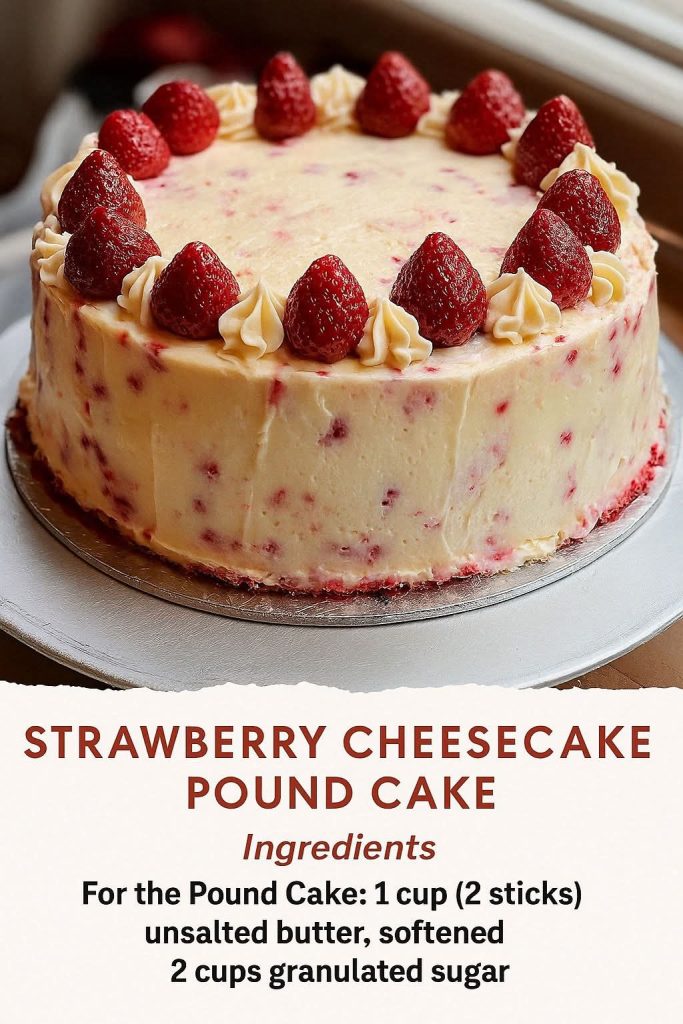 Strawberry Cheesecake Pound Cake: A Love Letter in Layers – Cook For You