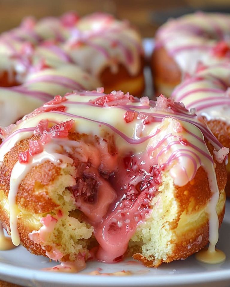 White Chocolate Strawberry Cream Donuts – Cook For You