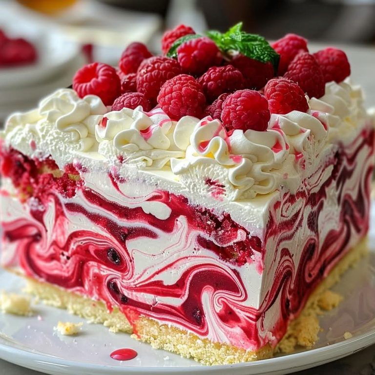 Raspberry Swirl Ice Cream Cake – Cook For You