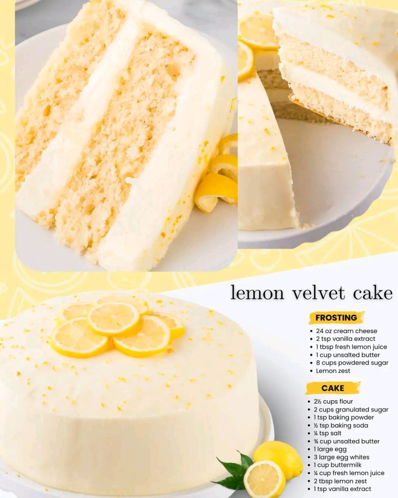 Lemon Velvet Cake – Cook For You