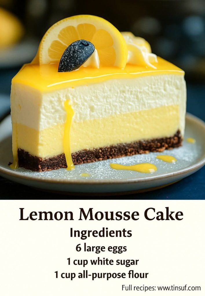 Lemon Mousse Cake – Cook For You