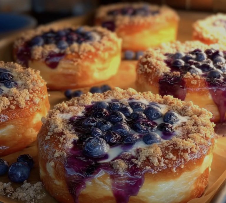Wild Blueberry Coffee Cake Brioche Danishes – Cook For You
