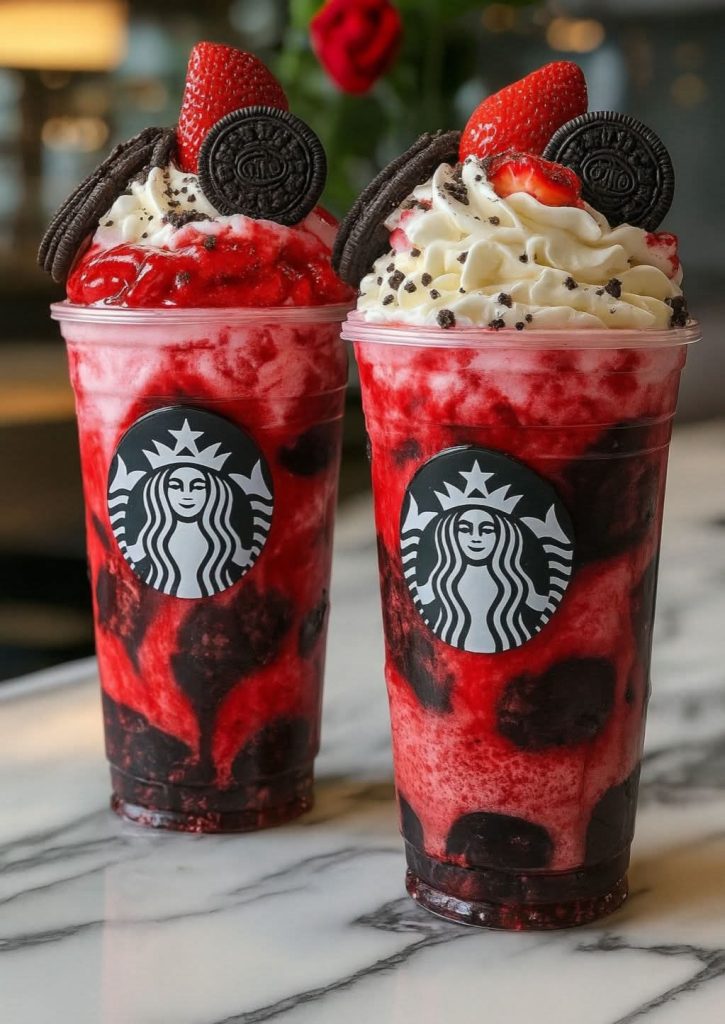Starbucks Strawberry Oreo Cheesecake Frappuccino – Cook For You