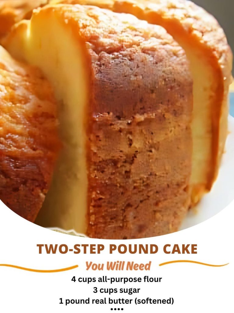 Classic Two-Step Pound Cake Recipe 🥄 – Cook For You