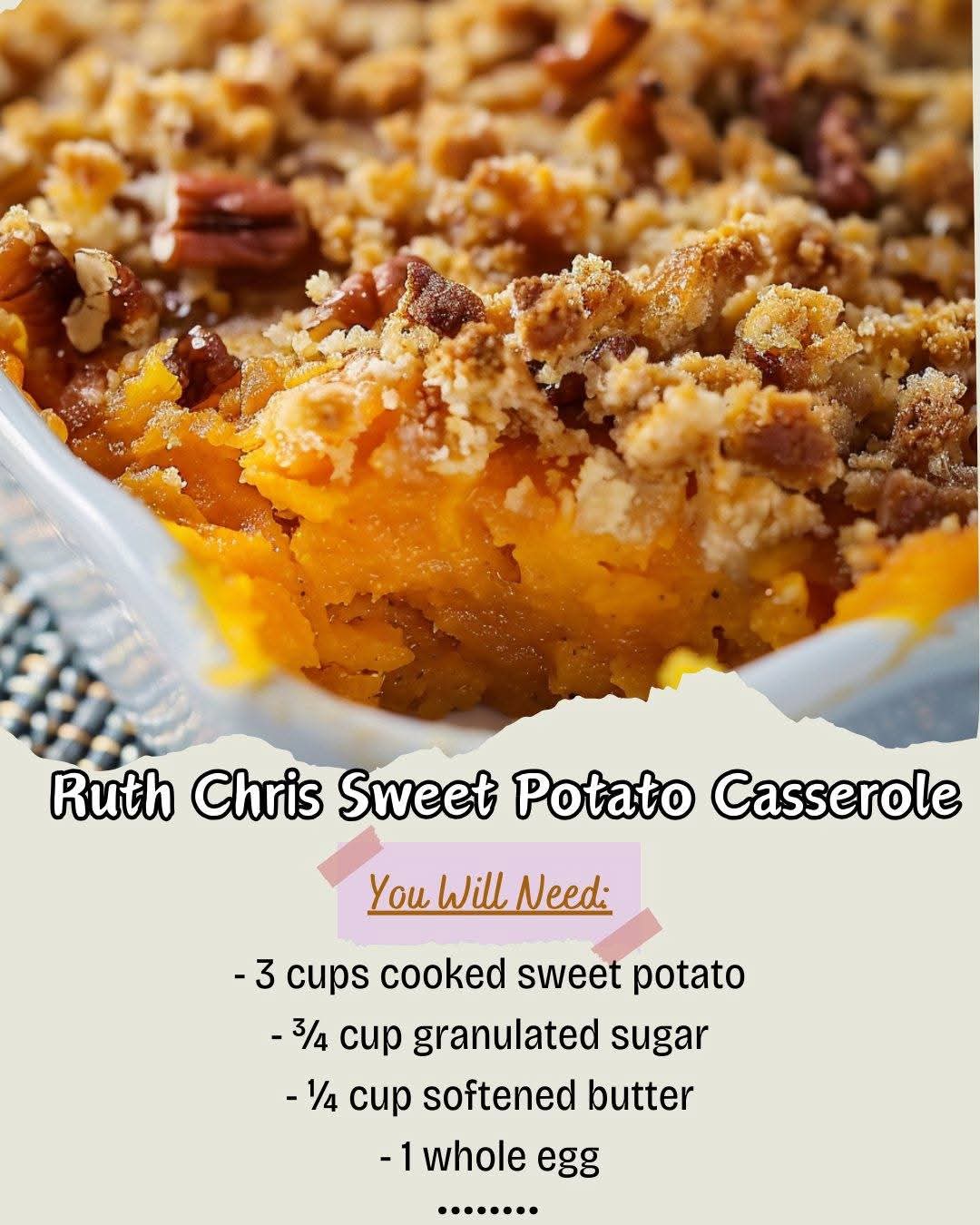 Ruth’s Chris Sweet Potato Casserole Recipe – Cook For You
