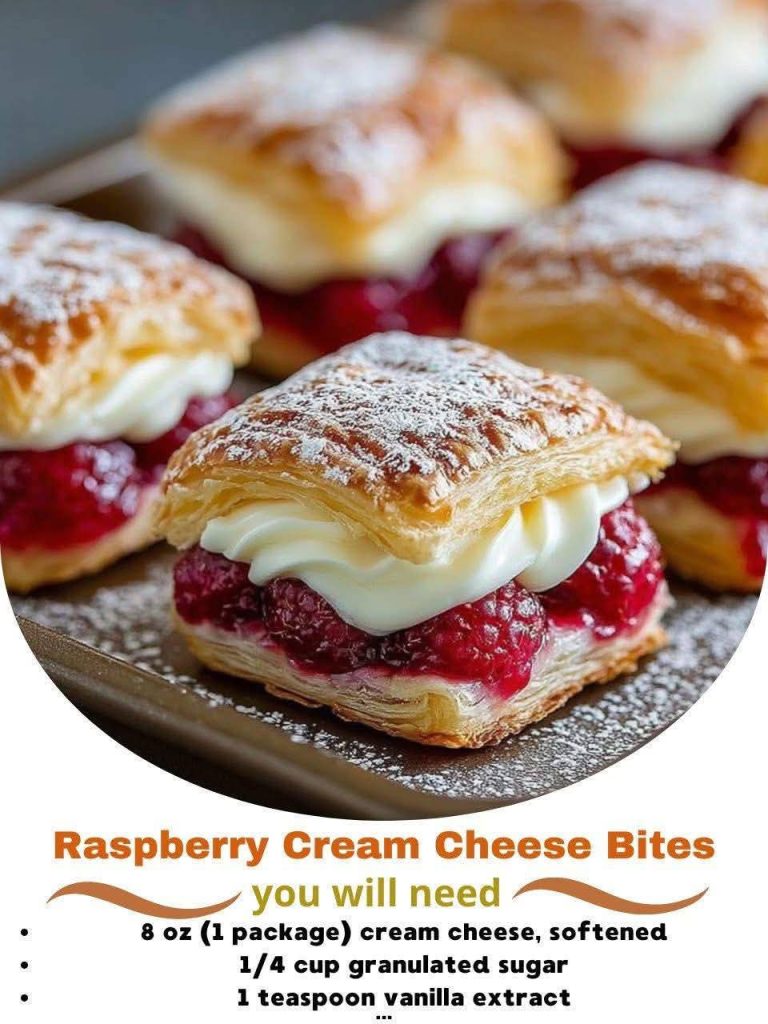 Delicious Raspberry Cream Cheese Bites – Cook For You