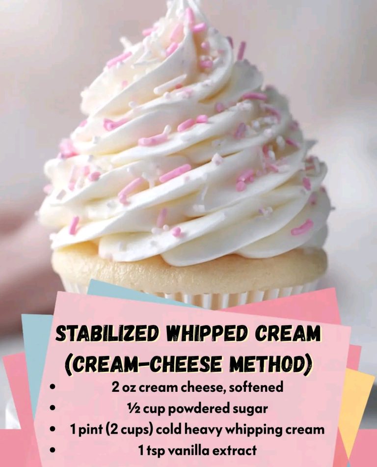 Stabilized Whipped Cream – Cook For You