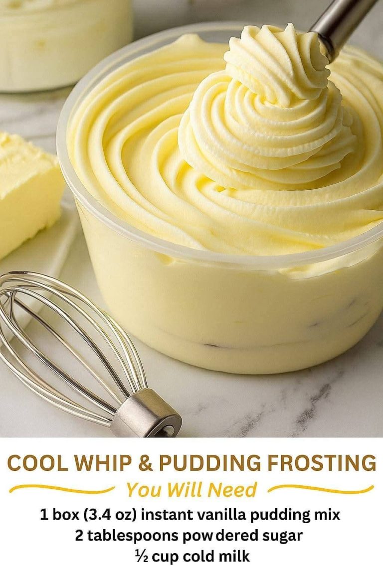 WHIPPED PUDDING FROSTING – Cook For You