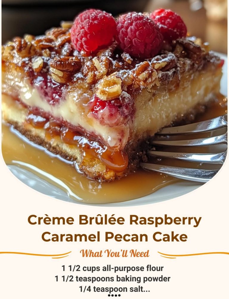 Crème Brûlée Raspberry Caramel Pecan Cake – Cook For You