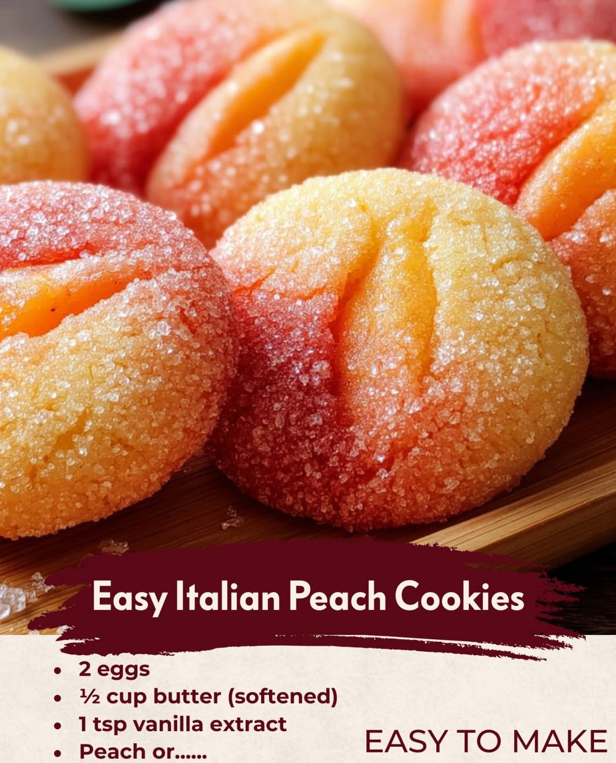 Easy Italian Peach Cookies – Cook For You