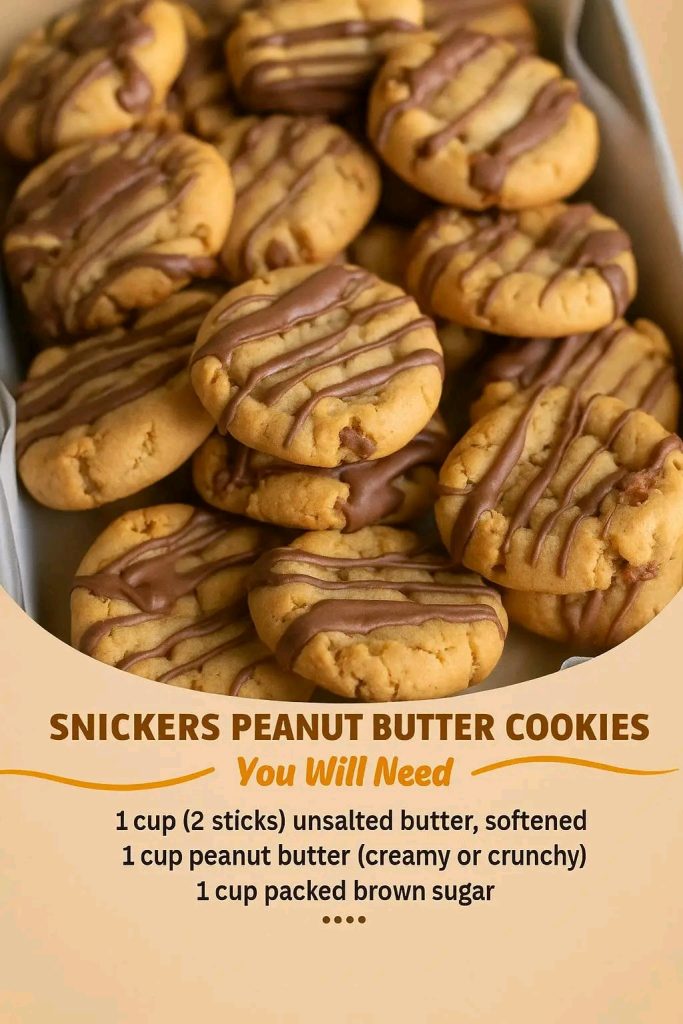 Snickers Peanut Butter Cookies – Cook For You