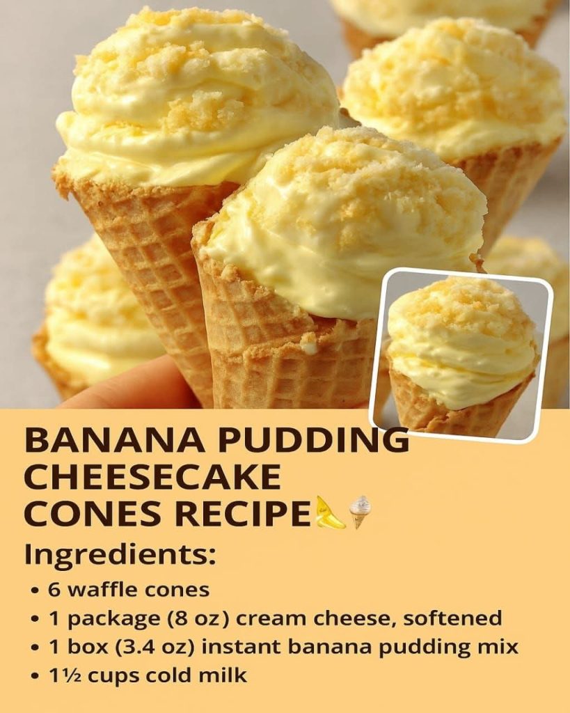Banana Pudding Cheesecake Cones Recipe – Cook For You