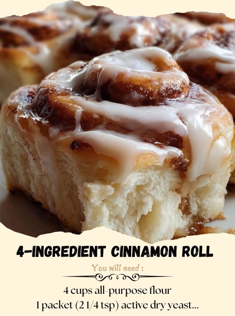 4-Ingredient Cinnamon Roll – Cook For You