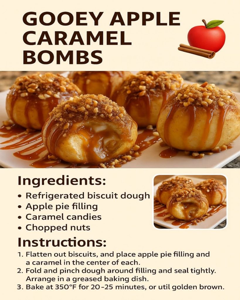Gooey Apple Caramel Bombs – Cook For You