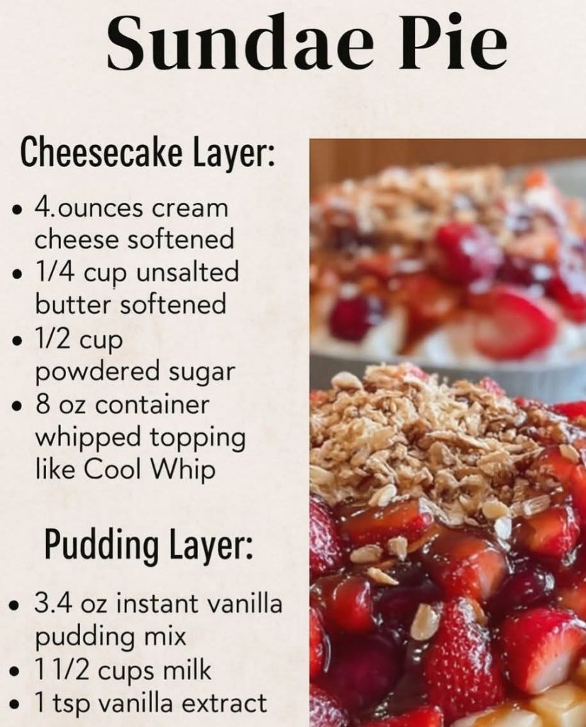 Sundae Pie – Cook For You
