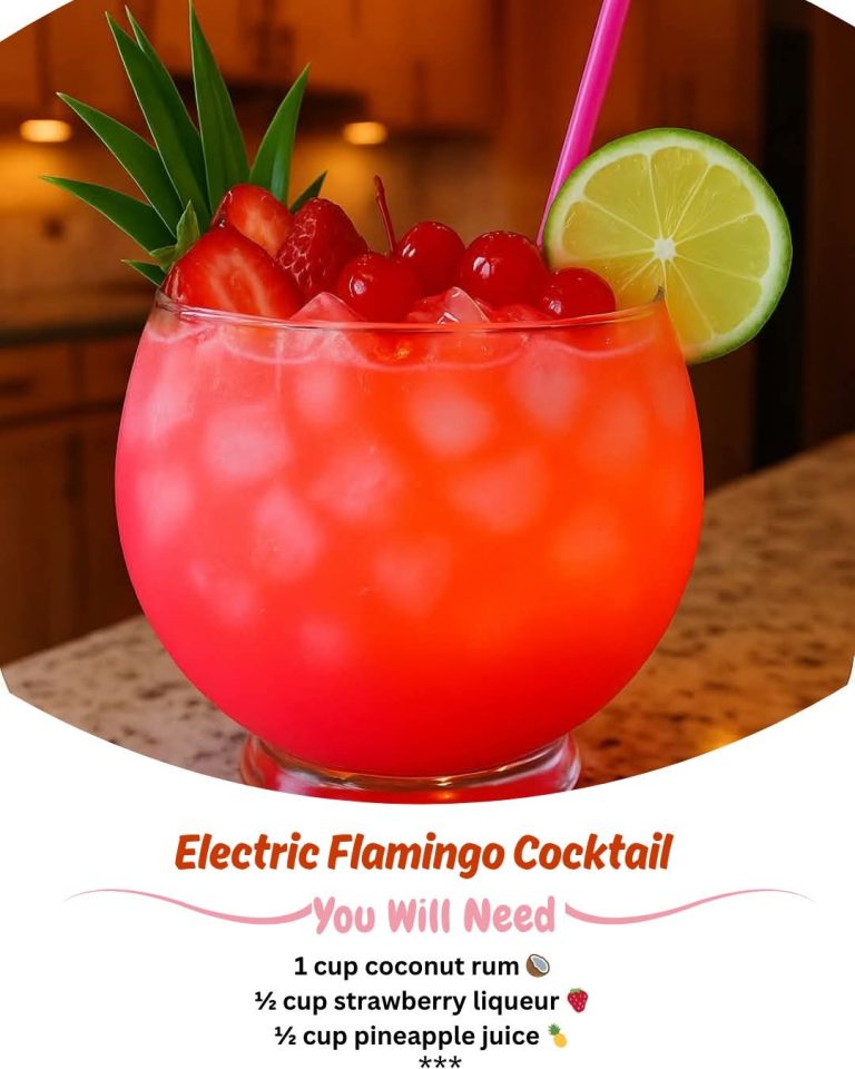Electric Flamingo Cocktail: The Ultimate Tropical Sensation – Cook For You
