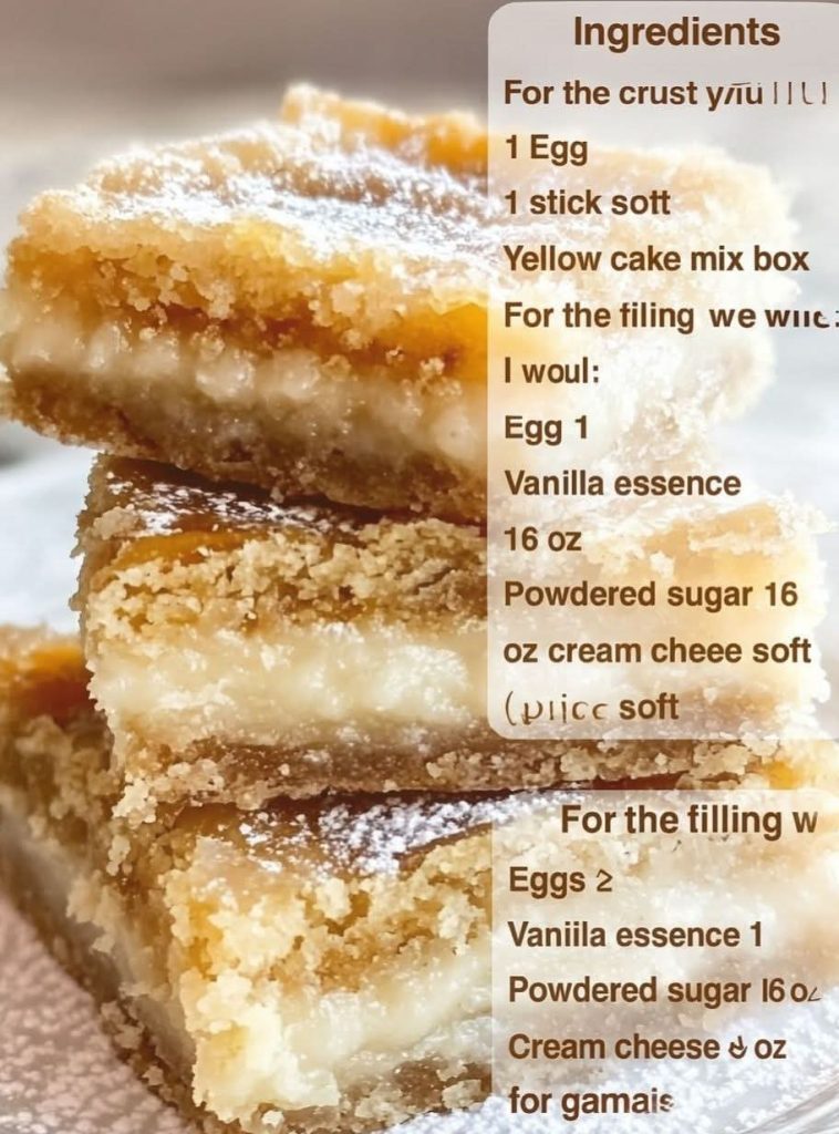 Gooey Butter Cake Bars – Cook For You