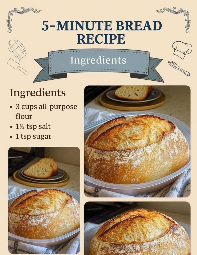 5-Minute Miracle Bread – Cook For You