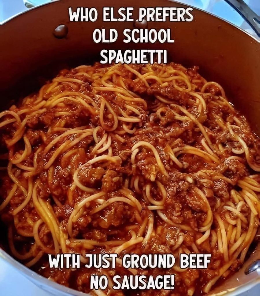 Old School Spaghetti with Ground Beef – Cook For You
