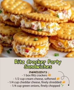 Ritz Cracker Party Sandwiches – Cook For You