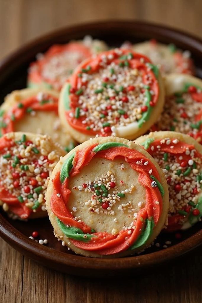 Holiday Soft Sugar Cookies with Red & Green Frosting – Cook For You