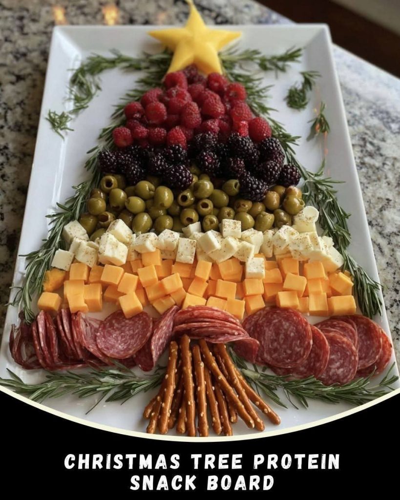 Christmas Tree Protein Snack Board – Cook For You