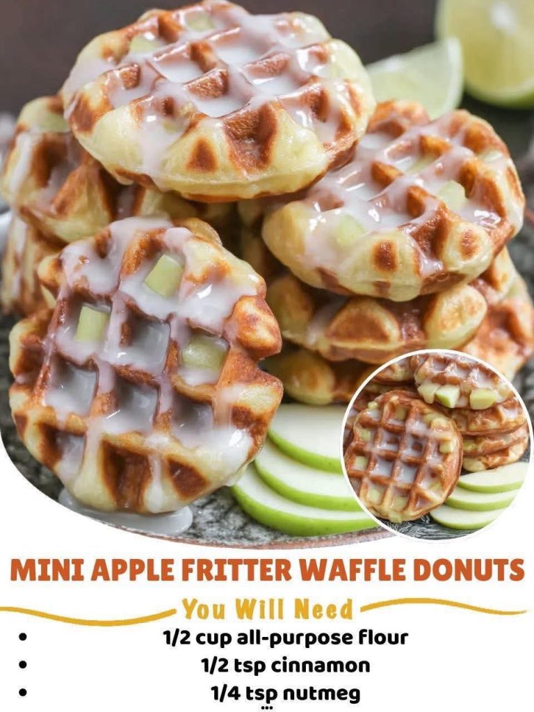 Mini Apple Fritter Waffle Donuts – Cook For You