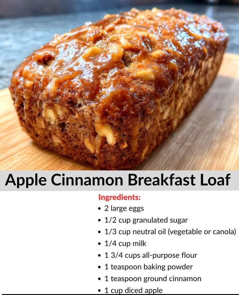 Apple Cinnamon Breakfast Loaf – Cook For You