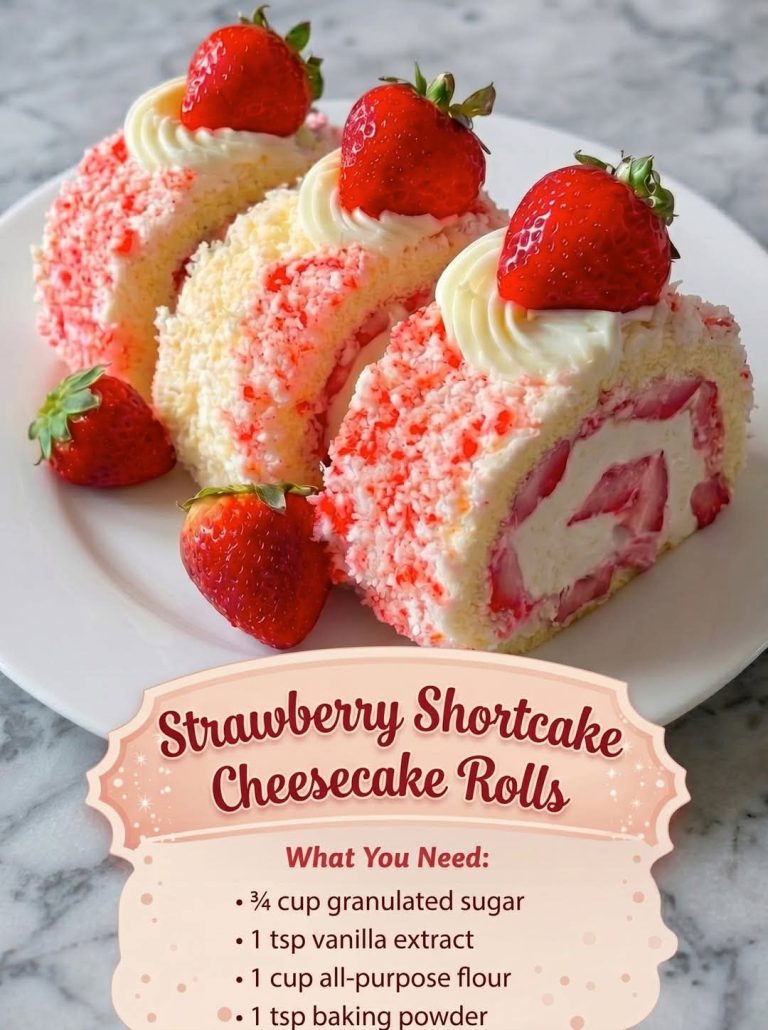 Strawberry Shortcake Cheesecake Rolls – Cook For You