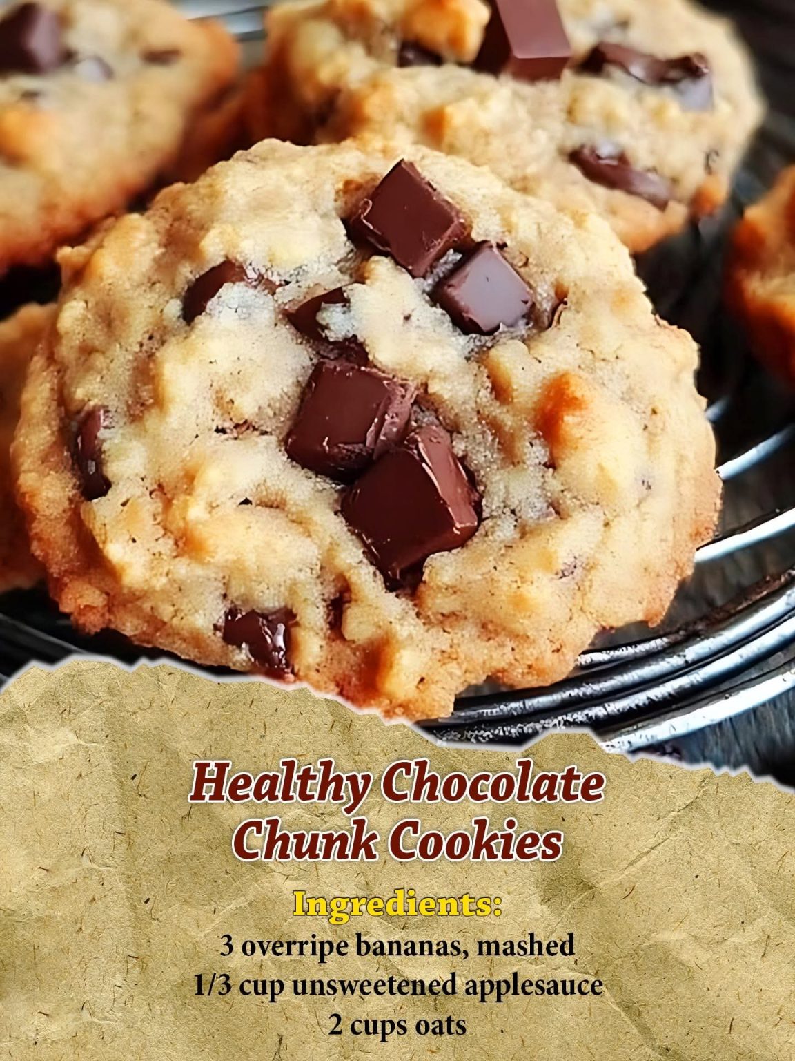 Healthy Chocolate Chunk Cookies – Cook For You