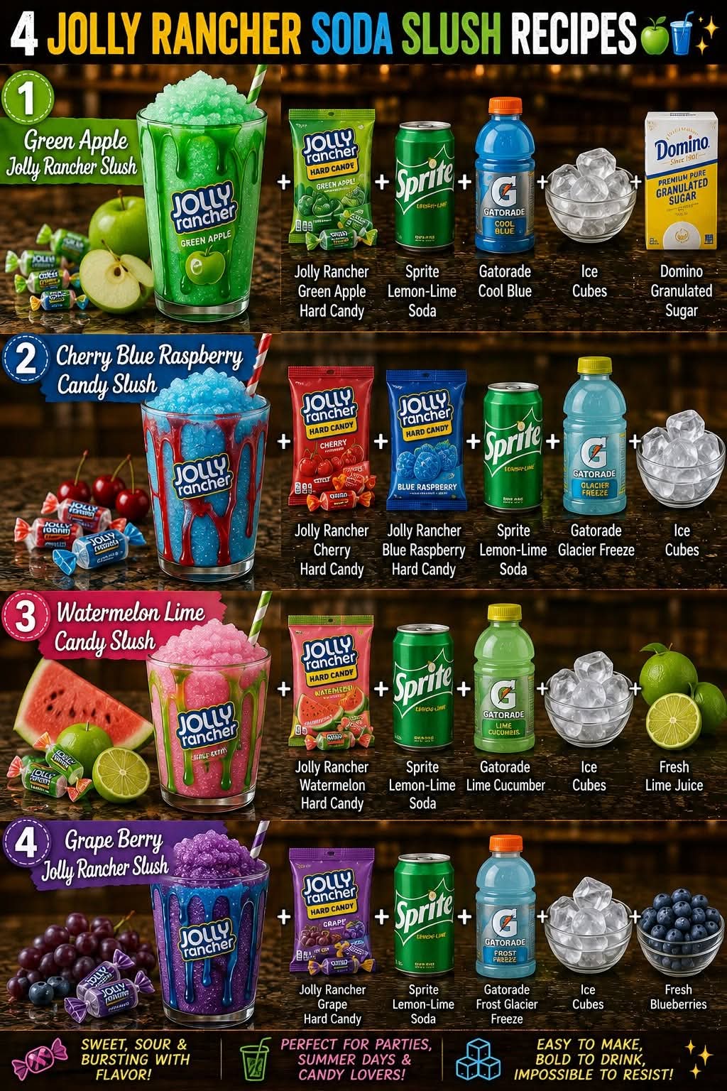 Jolly Rancher Soda Slush Drinks – Cook For You