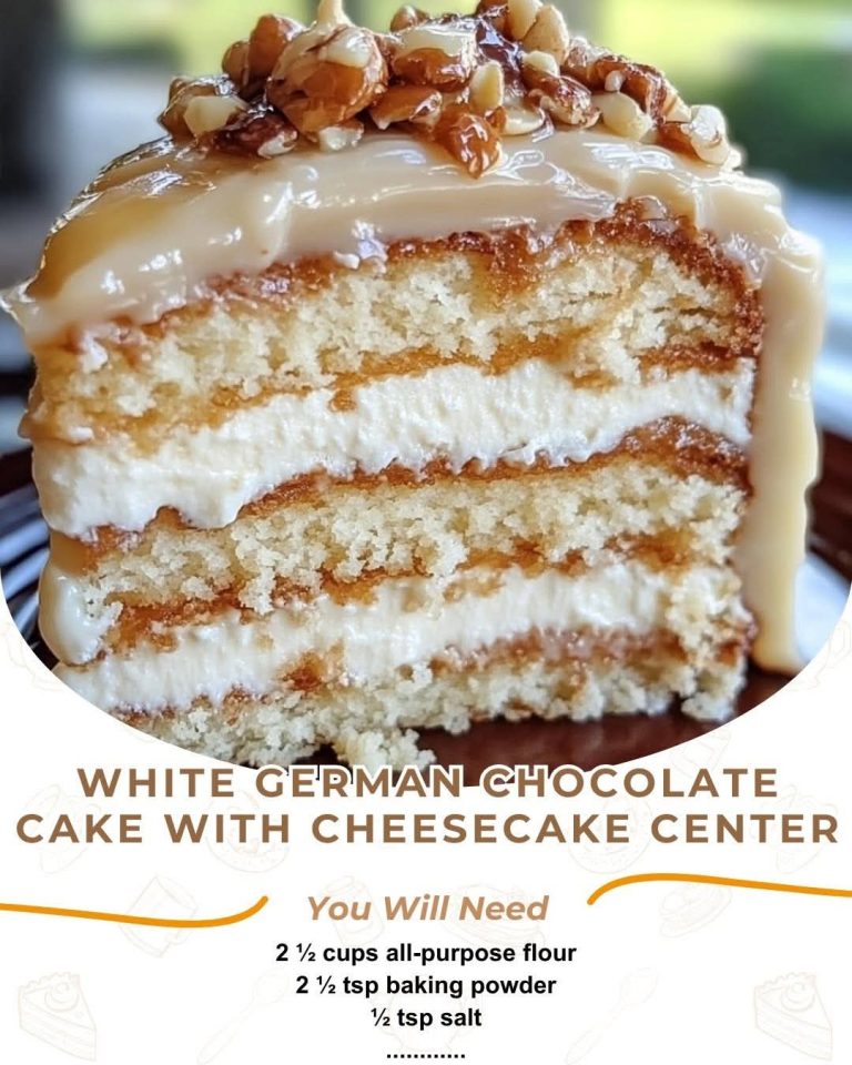 White German Chocolate Cake with Cheesecake Center – Cook For You